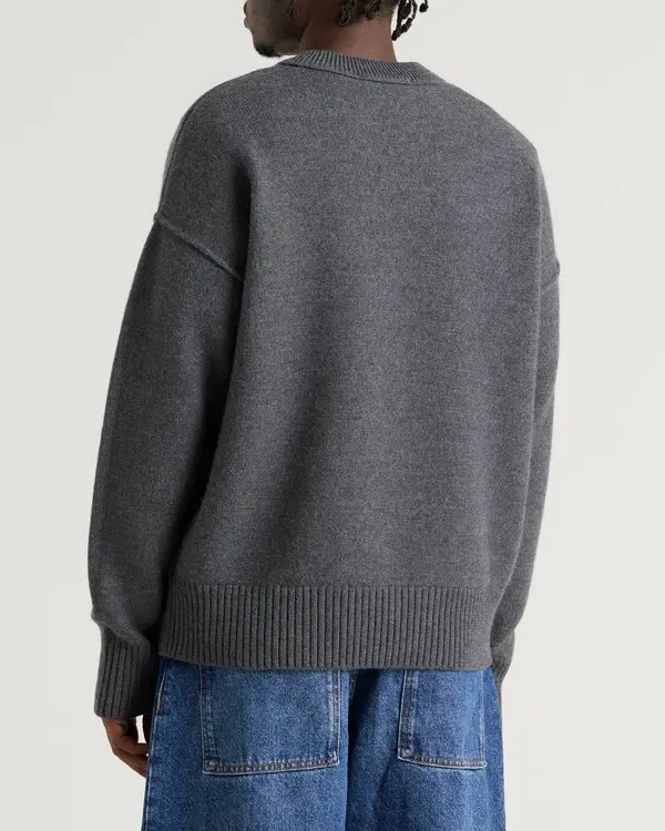 AMI Paris Crewneck Contrasted Adc Jumper