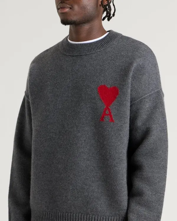 AMI Paris Crewneck Contrasted Adc Jumper