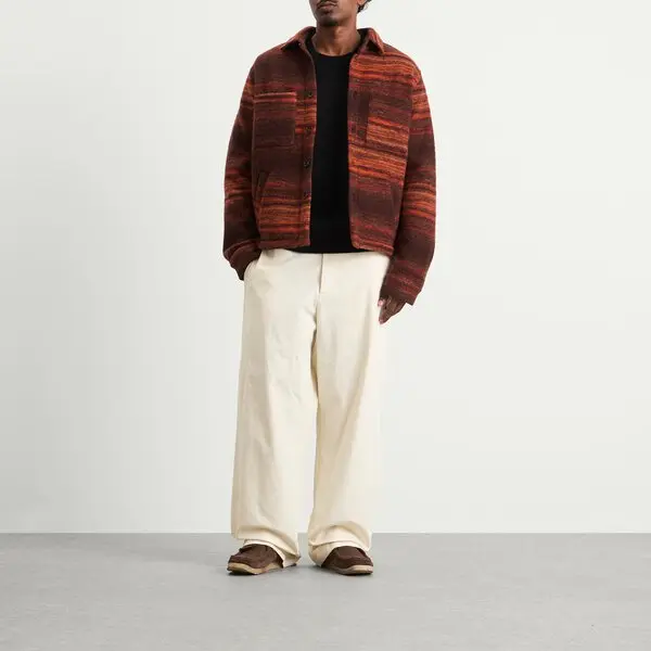 PERCIVAL Missisipi Boiled Wool Jacquard Overshirt | | Polyester/wool | End Clothing
