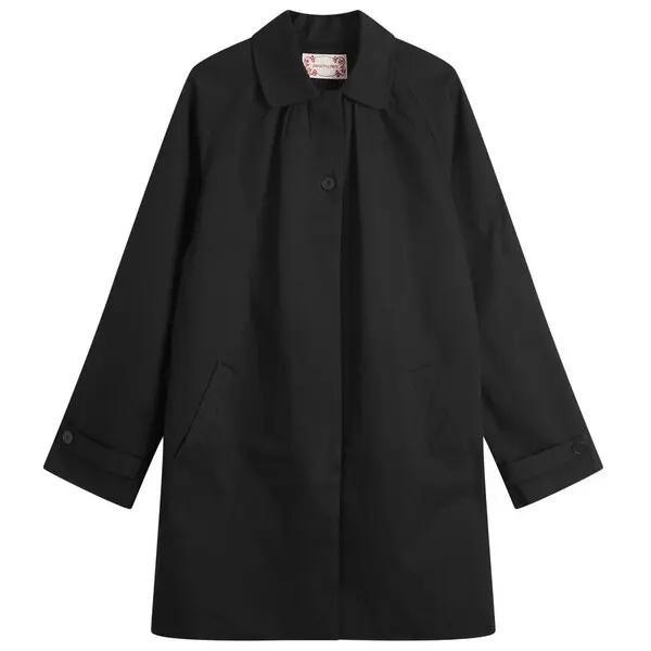 PEACHY DEN Cheri Mac Coat Jacket - Onyx