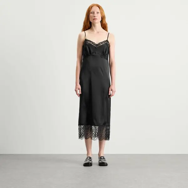 Simone Rocha Lace Trim Slip Dress