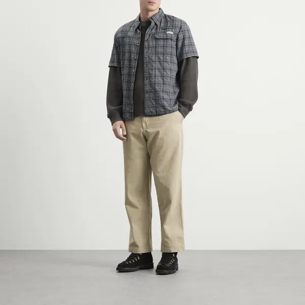 THISISNEVERTHAT Plaid Shorts Sleeve Fishing Shirt