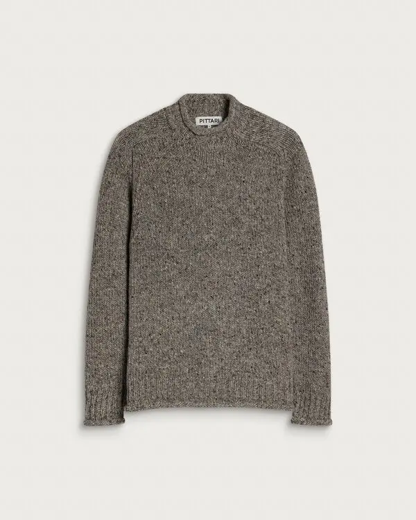 PITTARI Findhorn Donegal Roll Collar Jumper
