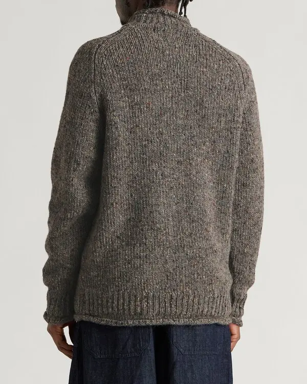 PITTARI Findhorn Donegal Roll Collar Jumper