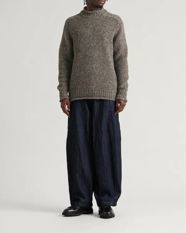PITTARI Findhorn Donegal Roll Collar Jumper