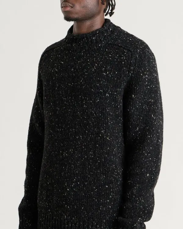PITTARI Findhorn Donegal Roll Collar Jumper