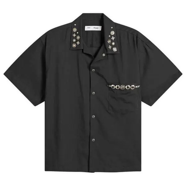 Toga Plain Weave Metal Shorts Sleeve Shirt