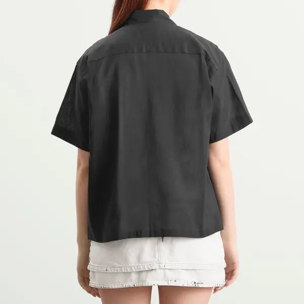Toga Plain Weave Metal Shorts Sleeve Shirt