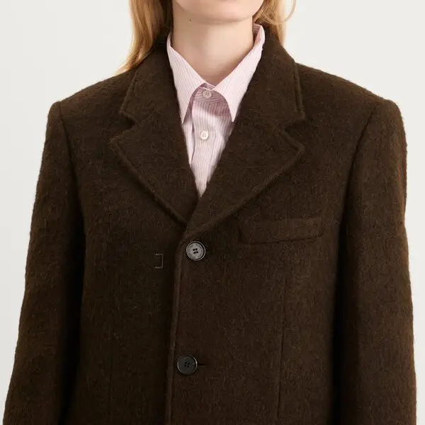 DUNST Wool Boucle Coat Jacket