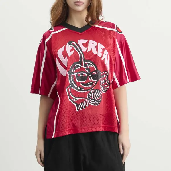 ICECREAM Cherry Football Jersey T-shirt