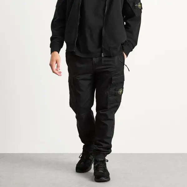 Stone Island Sateen Cargo Jogger Pants