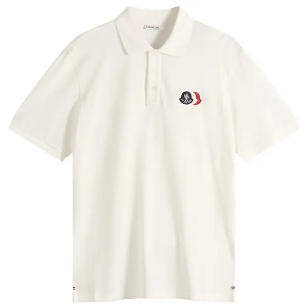 Moncler Cotton Pique Logo Polo