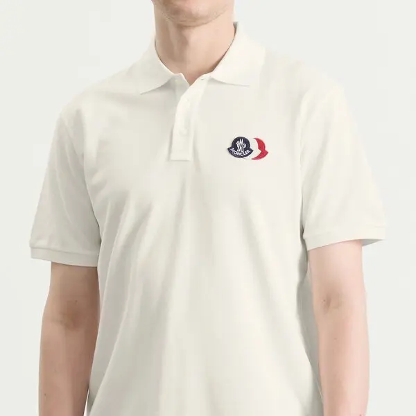 Moncler Cotton Pique Logo Polo