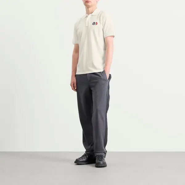 Moncler Cotton Pique Logo Polo