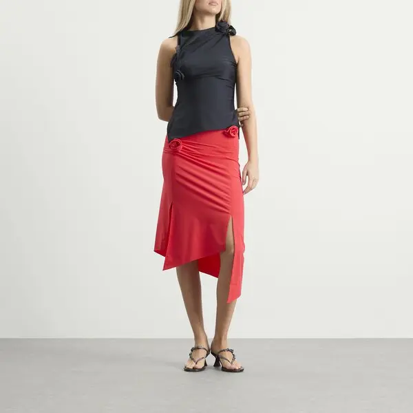 Coperni Flower Midi Skirt
