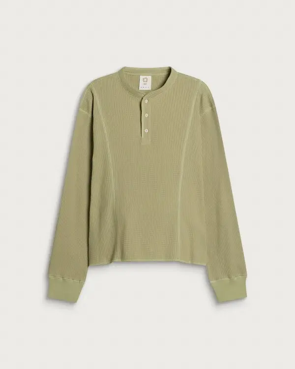 GANDER Henley Waffle Longsleeve
