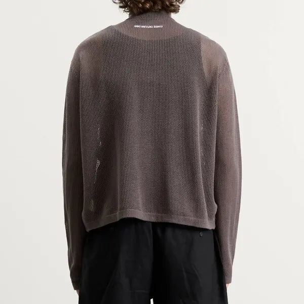 MKI MIYUKI ZOKU Linen Loose Knit Track Jacket