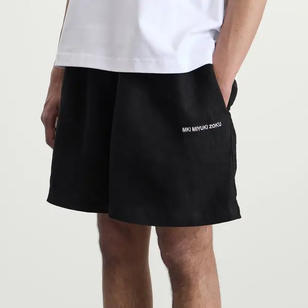 MKI MIYUKI ZOKU Linen Wide Leg Shorts