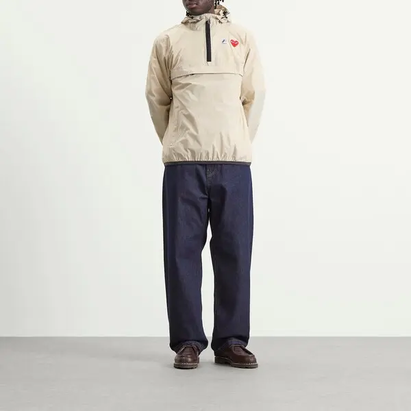 Play Comme Des Garcon X K-way Half Zip Packable Jacket