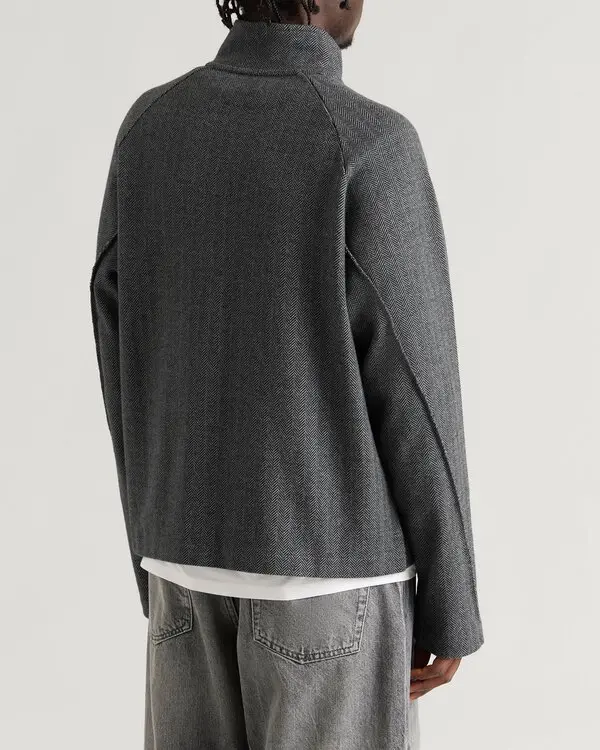 MFPEN Herringbone Leisure Zip Up Jacket