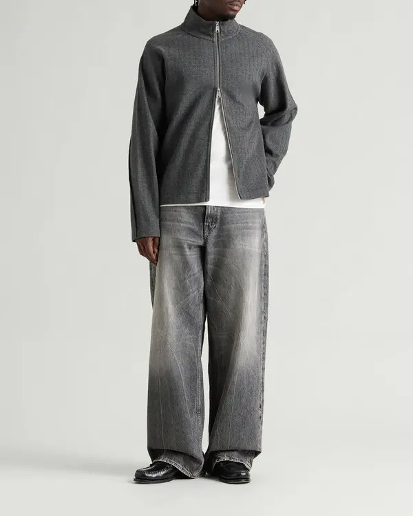 MFPEN Herringbone Leisure Zip Up Jacket
