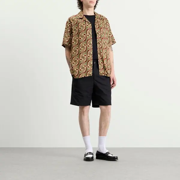 Drole De Monsieur Viscose Chain Link Monogram Shirt