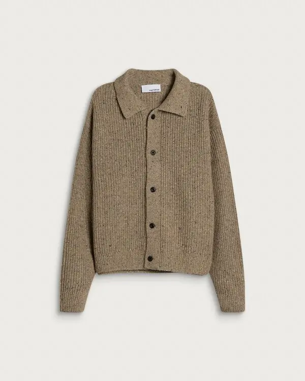 SAGE NATION Wiral Cardigan - Speckled Beige