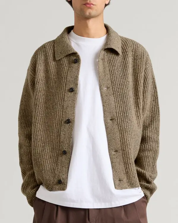 SAGE NATION Wiral Cardigan - Speckled Beige