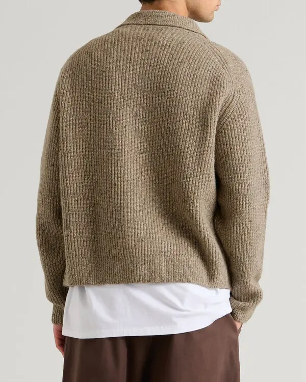 SAGE NATION Wiral Cardigan - Speckled Beige