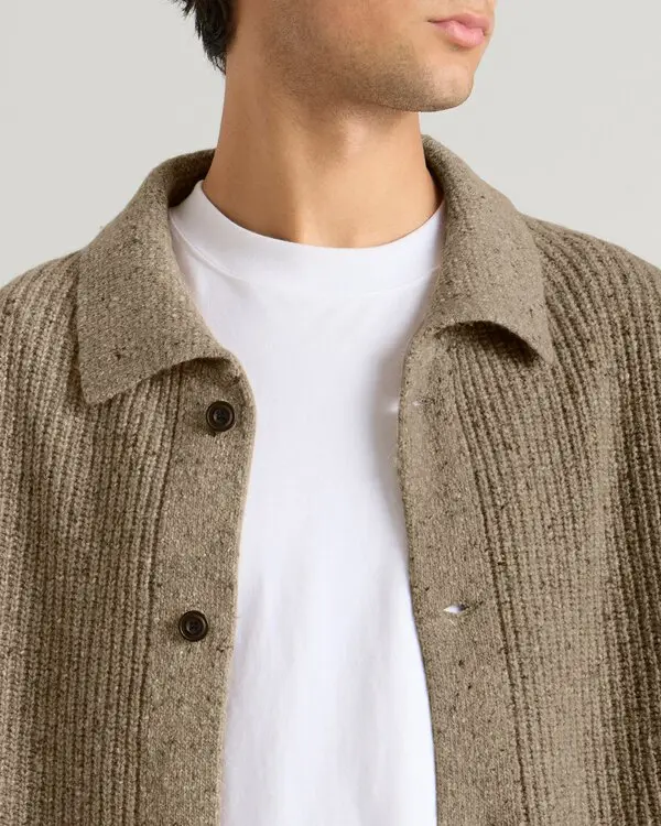 SAGE NATION Wiral Cardigan - Speckled Beige