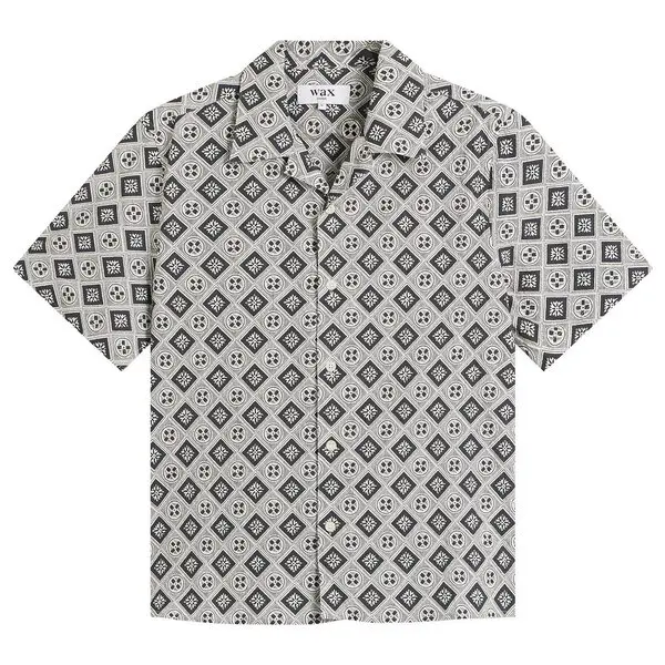 WAX LONDON Didcot Tile Print Vacation Shirt