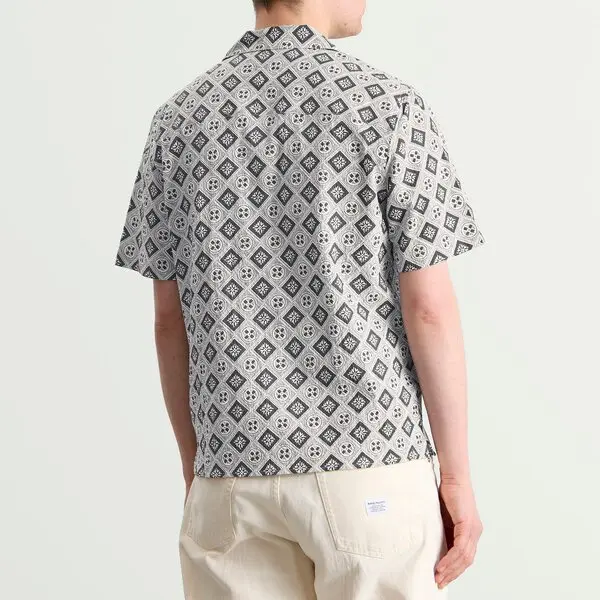 WAX LONDON Didcot Tile Print Vacation Shirt