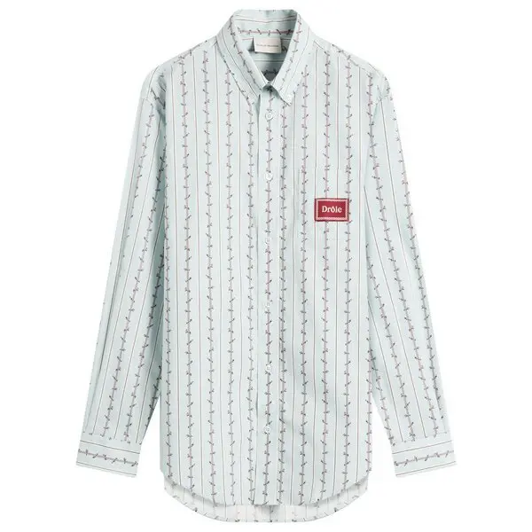 Drole De Monsieur Stripe Logo Shirt