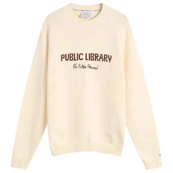 PERCIVAL Public Library Knitted Crew Jumper