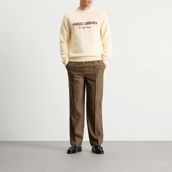 PERCIVAL Public Library Knitted Crew Jumper