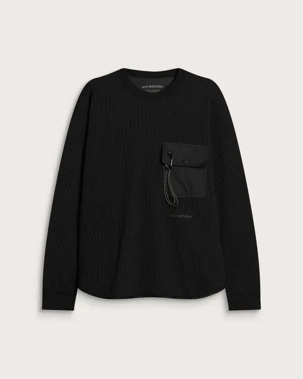 AND WANDER Longsleeve Waffle T-shirt