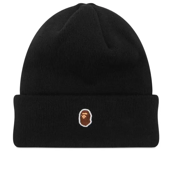A BATHING APE New Era Ape Head One Point Beanie