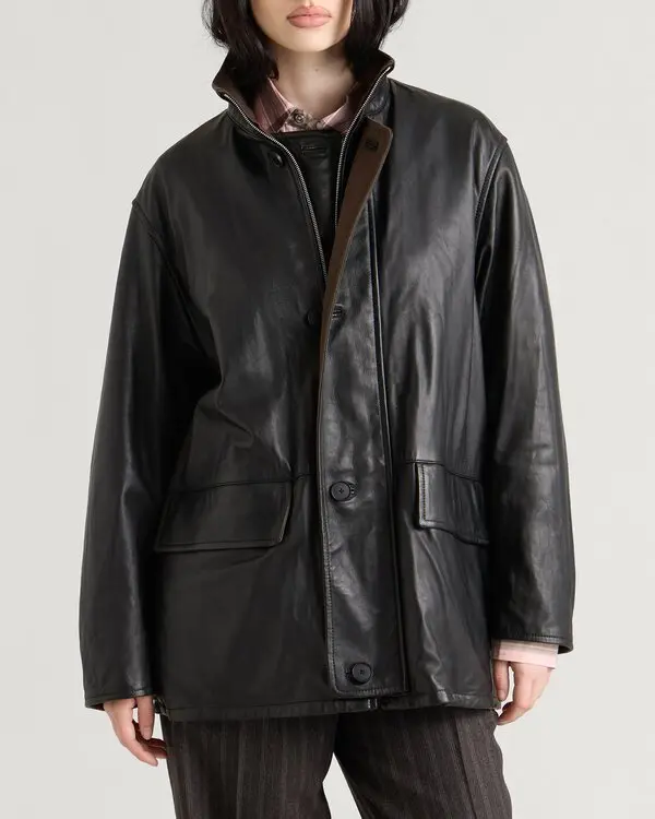 Auralee Reversible Coat Jacket