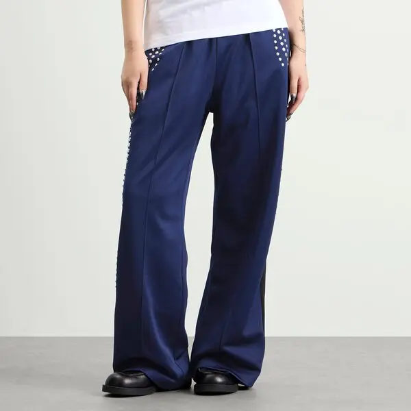 Toga Studded Track Pants - Navy