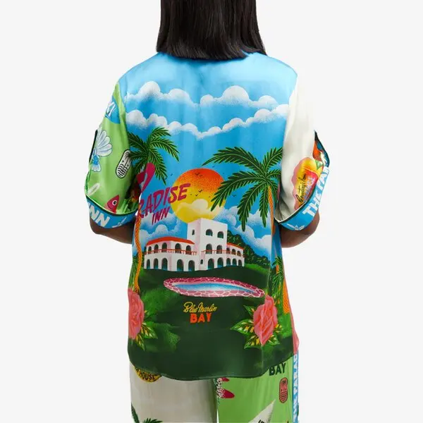 ALEMAIS Alémais Paradiso Silk Shirt | 100% Silk | End Clothing