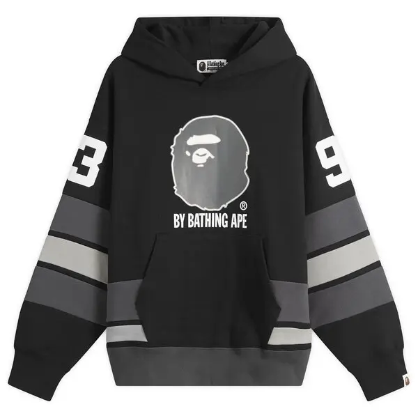 A BATHING APE Football Hoodie - Black