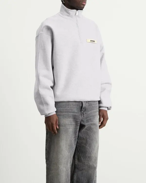Jacquemus Grosgrain Zip Sweatshirt