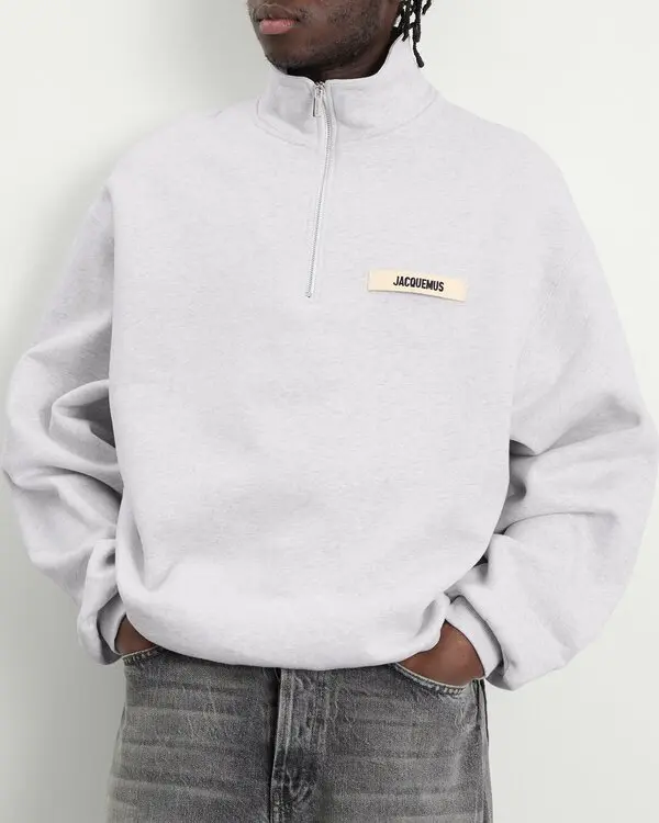 Jacquemus Grosgrain Zip Sweatshirt