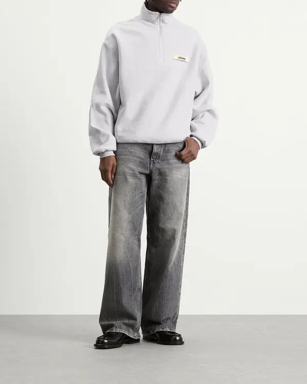 Jacquemus Grosgrain Zip Sweatshirt