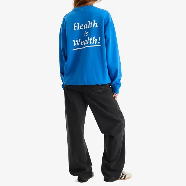 Sporty & Rich Health Is Wealth Crew Sweatshirt
