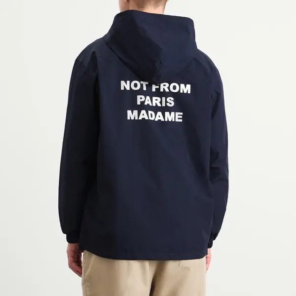 Drole De Monsieur Slogan Zip Hoodie