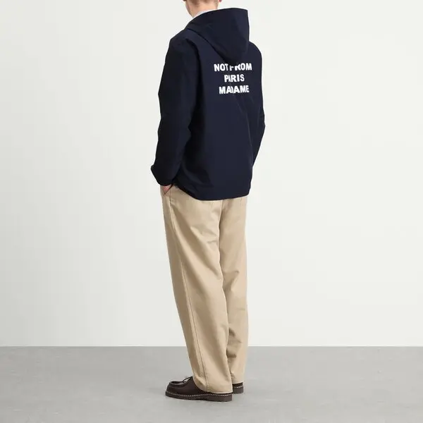 Drole De Monsieur Slogan Zip Hoodie