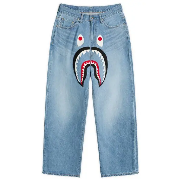 A BATHING APE Shark Loose Fit 13oz Jeans