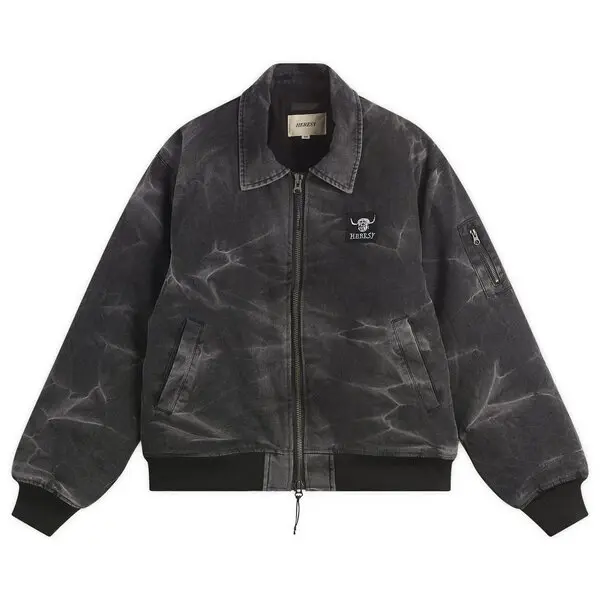 HERESY Ooser Bomber Jacket - Ash