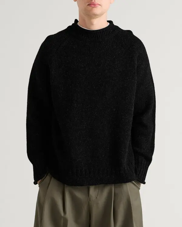 PITTARI Seti Heritage Lambswool Roll Collar Jumper